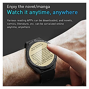 Smart wearable device Compatible with LEM16 sports smartwatch men's 1.6-inch 6G + 128G full touch screen 4G full network pass dual chip fitness health monitor smartwatch smartwatch ( Color : With Powe