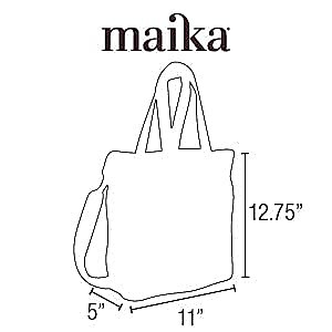 Maika Recycled Canvas Commuter Tote Bag, Echo Charcoal