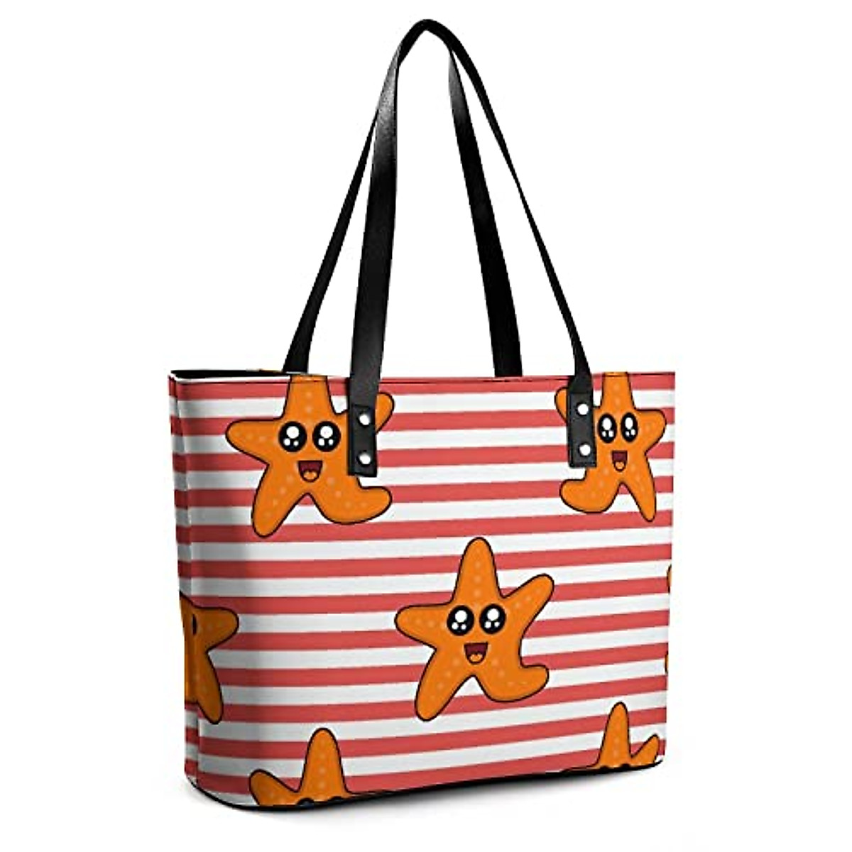 Womens Handbag Starfish Leather Tote Bag Top Handle Satchel Bags For Lady