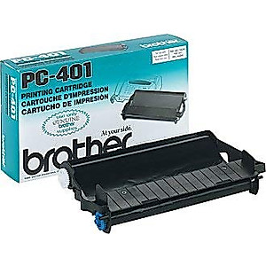 Original Brother PC-401 (PC401) 150 Yield Black Ribbon - Retail
