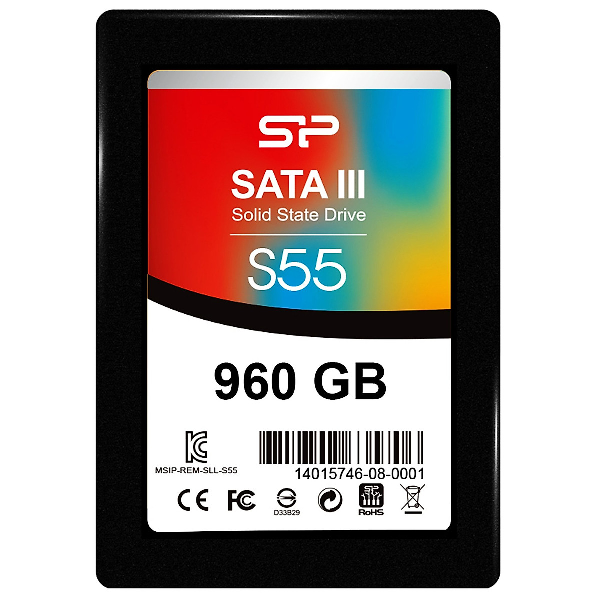 Silicon Power S55 960GB 2.5" 7mm SATA III Internal Solid State Drive SP960GBSS3S55S25