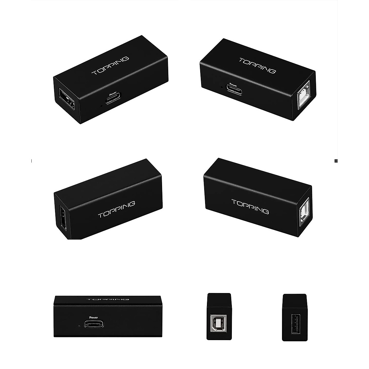 KGUSS Topping HS01 USB 2.0 High Speed Audio Isolator Compatible with PCM32bit 768kHz DSD512 withstands up to 1kVRMS