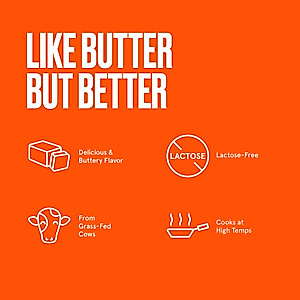 Grass Fed Ghee, 13.5 Oz, Bulletproof 100% Grass Fed, Pasture Raised Clarified Butter Fat, Keto, Paleo, Lactose Free, Casein Free, Non-GMO