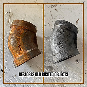 Grip Clean Rust Remover, Reusable Rust Convertor Soaking Solution, Restores Metal Parts And Tools, Non-Toxic, Biodegradable, Lasting Protection, Powerful Rust Stain Remover - 1 Gallon