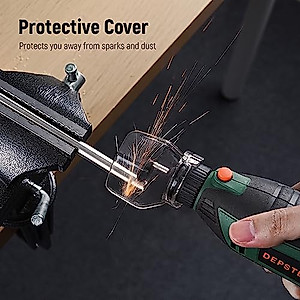 DEPSTECH Rotary Tool, 180W Power Multi Tools Kit 6 Variable Speed 40000RPM Max, Universal Keyless Chuck & Flex Shaft, 128Pcs Accessories Electric Drill Set for Carving, Drilling, Sanding, DIY Craft