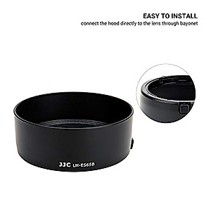 Lens Hood for Canon RF 50mm F1.8 STM on EOS R6 R5 RP R Camera, Reversible Lens Shade Replace Canon ES-65B Lens Hood, Compatible with 43mm Filters and 43mm Lens Cap