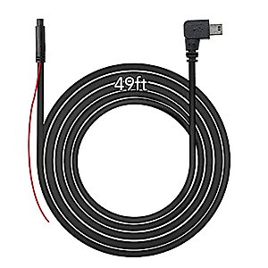 PORMIDO 49FT Replacement Long Cable for Backup Camera PR996H for Big Vehicles Truck RV Trailer Motorhome Pickup