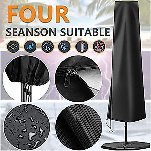 Umbrella Covers,Patio Waterproof Market Parasol Covers with Zipper for 7ft to 11ft Outdoor Umbrellas Large