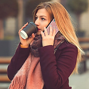 Asuwish Phone Case for Huawei Y7 2019/Y7 Prime 2019/7Y Pro Wallet Cover with Screen Protector and Card Holder Stand Bling Glitter Leather Cell Accessories Hawaii Enjoy 9 Dub-LX3 Women Girls Rose Gold