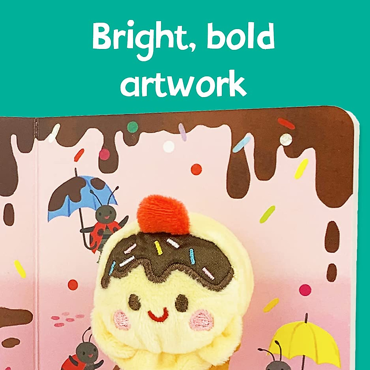 I Like You More Than Ice Cream Finger Puppet Board Book for Little Dessert Lovers, Ages 1-4 (Finger Puppet Book)