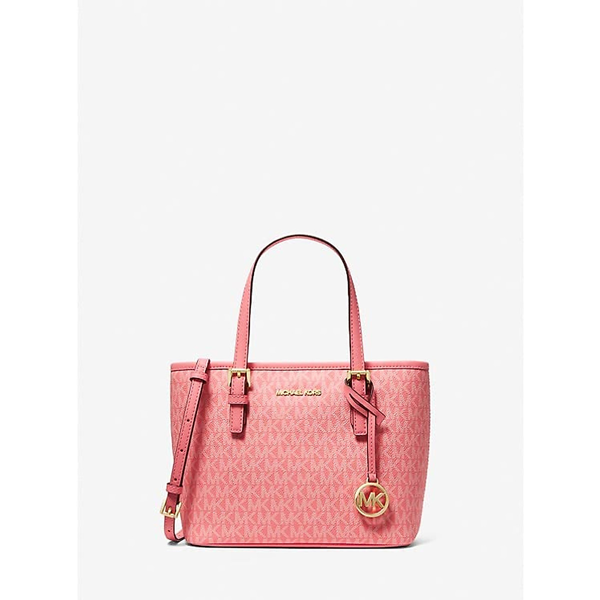 Michael Kors XS Carry All Jet Set Travel Womens Tote (GRAPRFRUIT)