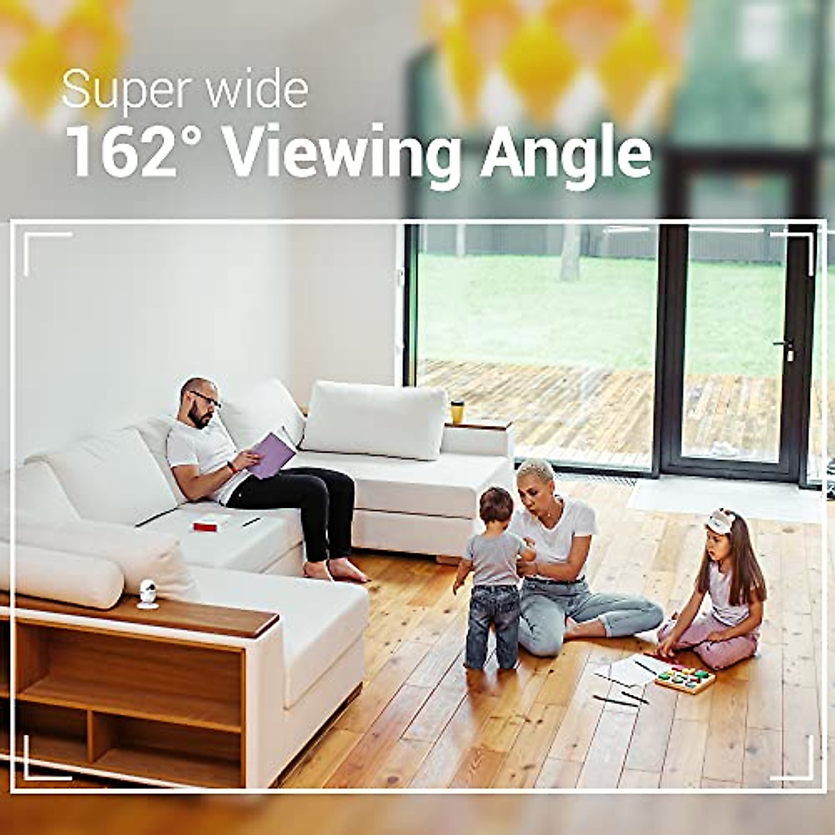 Bosma CapsuleCam Pro Baby Monitor, Indoor Security Camera with Phone app, 1080p HD WiFi Camera with 2 Way Audio, 162° Super Wide Angle, Color Night Vision, Motion & Sound Detection, Free Local Storage