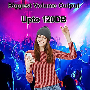 Bluetooth Hat Beanie,Unique Christmas Tech Gifts for Men Women Teen Boys Girls Boyfriend Husband Teenage Son Dark Gray