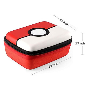 Dafensoy Hard Carrying Case for Cards, Carrying Hard Cards Games Case, Holds Up to 450 Cards, for Cards, Baseball Cards, Basketball Cards (Red) 1-pack