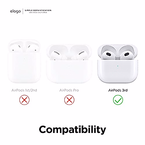 elago 2 Pairs AirPods 3 Ear Tips Cover Designed for AirPods 3rd Generation(2021), [Fit in The Case] Anti Slip Silicone Cover, Anti Scratches, Dust-Free (1 Pair of Each) (Lovely Pink & Lavender)