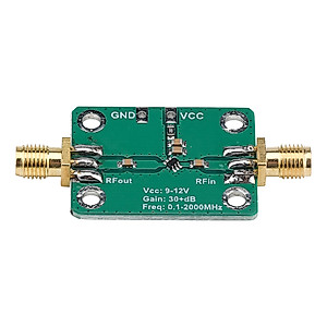 FORIOT 9-12V Radio Frequency Wideband Amplifier Low Noise Amplifier LNA 0.1-2000MHz Gain 32dB