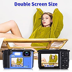 Kids Camera for Teens Boys and Girls, Vlogging Camera, 1080P Digital Camera for YouTube Autofocus 16X Digital Zoom with 32GB SD Card