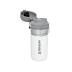 Stanley Quick Flip Stainless Steel Water Bottle .47L / 16OZ Polar – Leakproof Metal Water Bottle Kids - Push Button Locking Lid - BPA-Free Kids Thermos Water Bottle - Dishwasher Safe