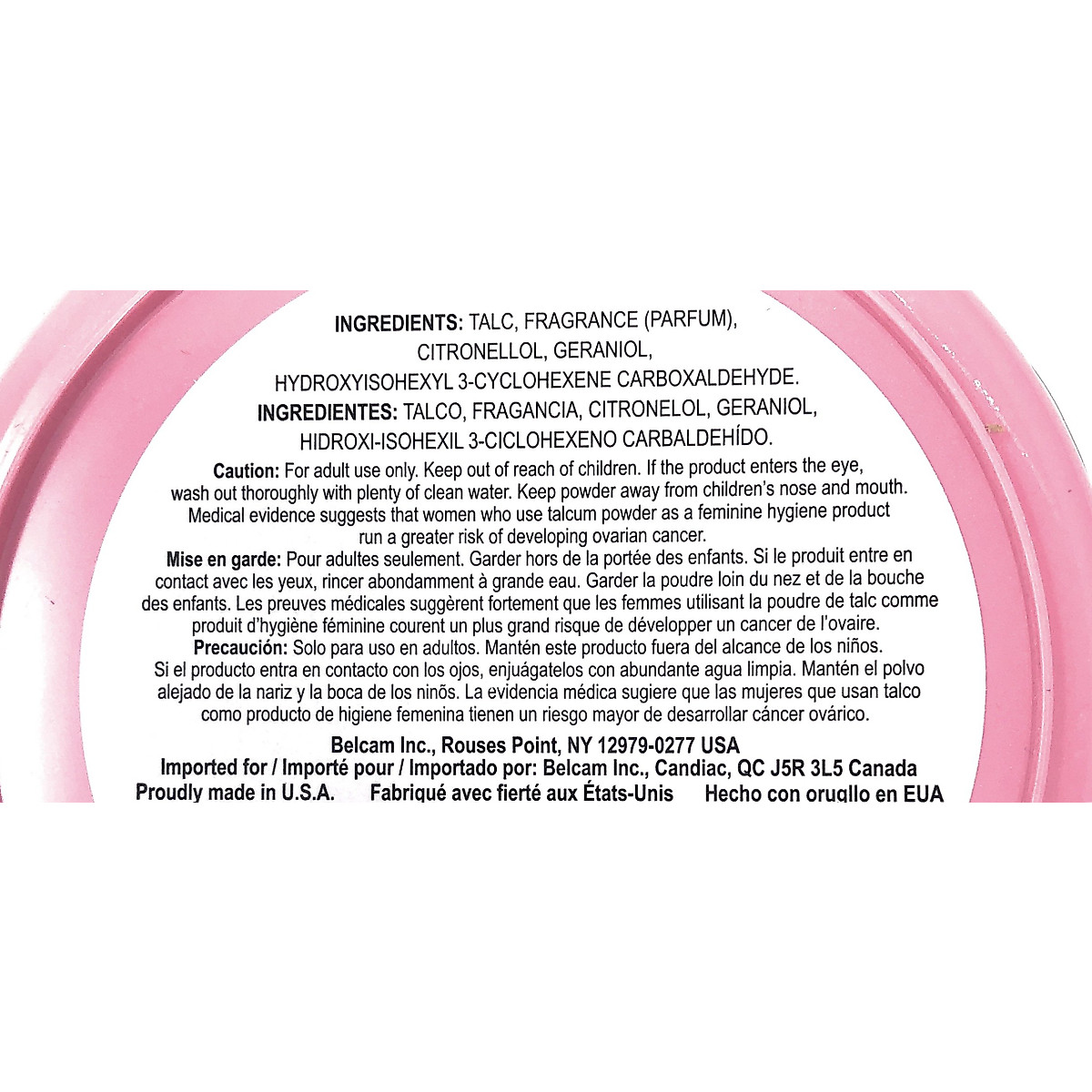 Belcam Bath Therapy Spring Fresh Dusting Powder with Puff Bundle (5 Ounce Each) - Lavender, Tranquil Breeze, and Rose