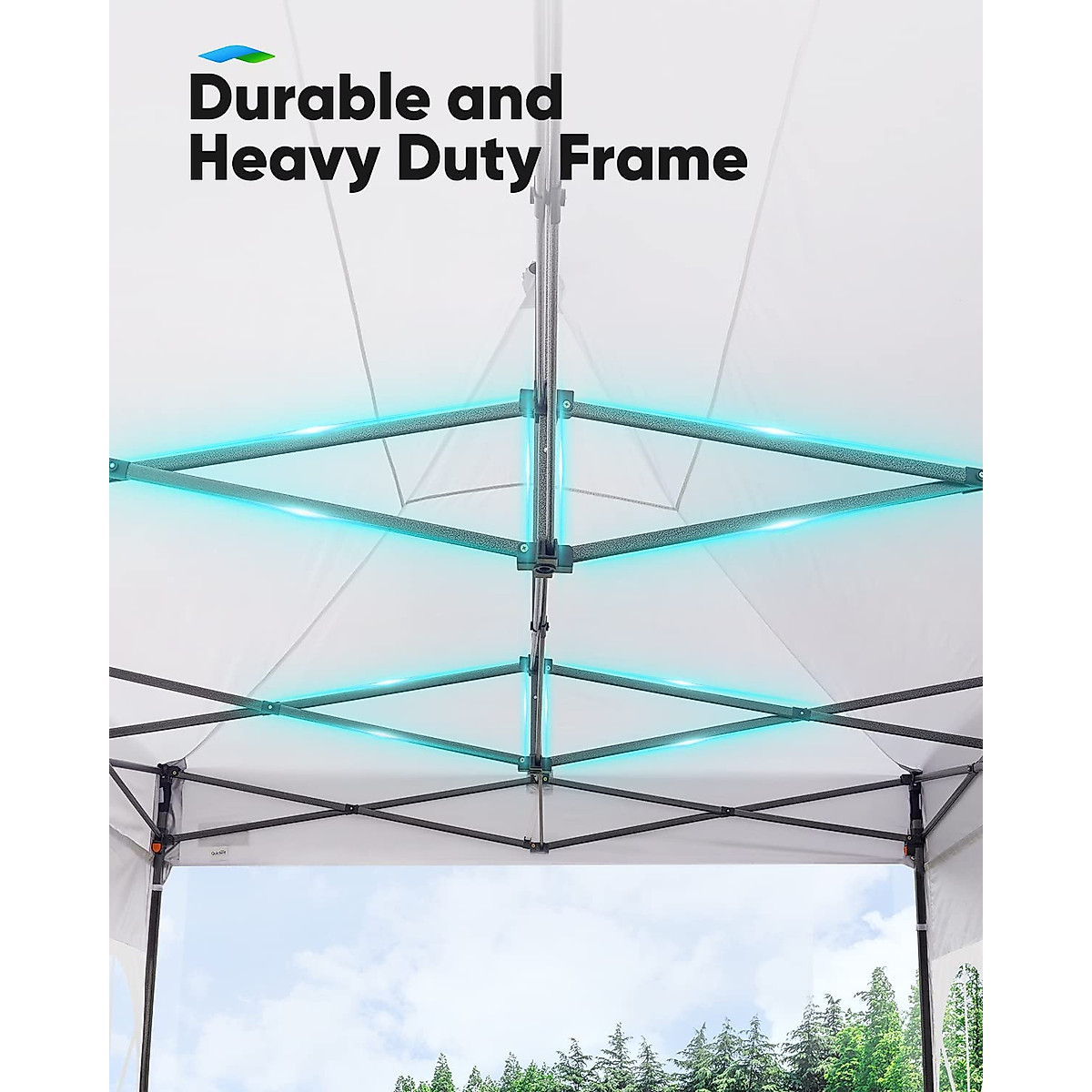 Quictent 10x20 EZ Pop Up Canopy with Sidewall,Heavy Duty Canopy Tent Party Tent for Wedding Outdoor Event,6 Sandbag Included (White)