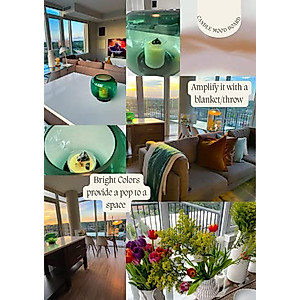 Zebra Calcite Soy Wax Crystal Candle (Natural) | Relaxing Scented Candle | 8 oz (Nectarine & Honey)