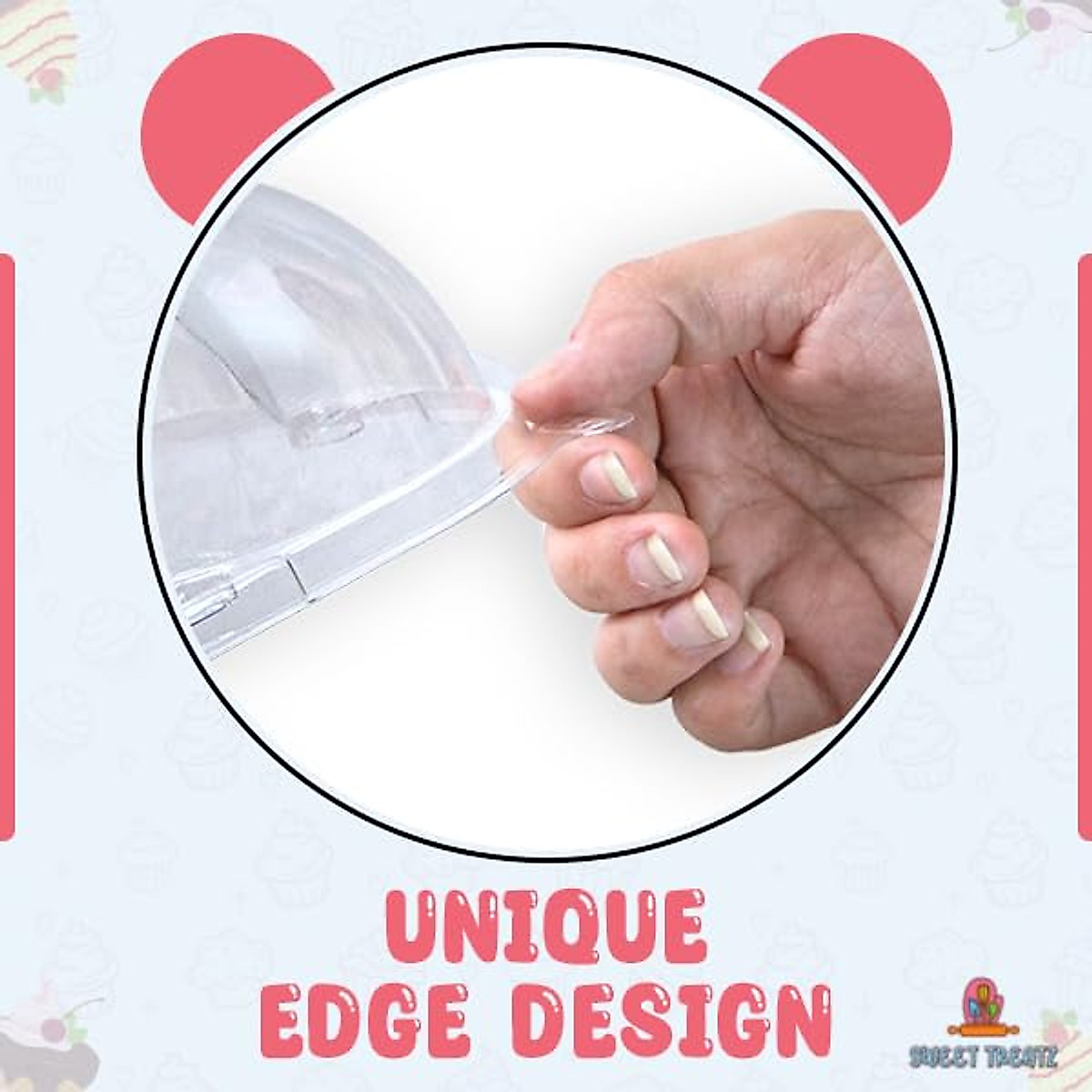 SWEET TREATZ - (10 Pc Set Plastic HI-DOME 24 Count Stackable Travel Cupcake Carrier with Detachable Lid. Clear STURDY Food Grade Plastic. Disposable or Reusable Cupcake Transport Container