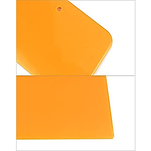 QWORK Body Filler Spreaders, 15 Pcs Car Scraper Kit, Automotive Fillers Hard Plastic Spreaders, Soft Installation Tool for Auto Glass Cleaning, Caulking Agents Car Body Maintenance