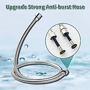 Bidet Sprayer for Toilet, Vitbirih Bidets for Existing Toilets Handheld Bidet Sprayer Adjustable Jet Spray for Toilet Bathroom Muslin Shower Cloth Diaper Sprayer Set Stainless Steel