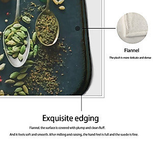 rocxemly Cooking Kitchen Mat Set of 2 Spicy Spice Kitchen Rug Sets 17''x48''+17''x24'' Comfort Standing Mats Waterproof Stain Resistance Non Slip Kitchen Carpet