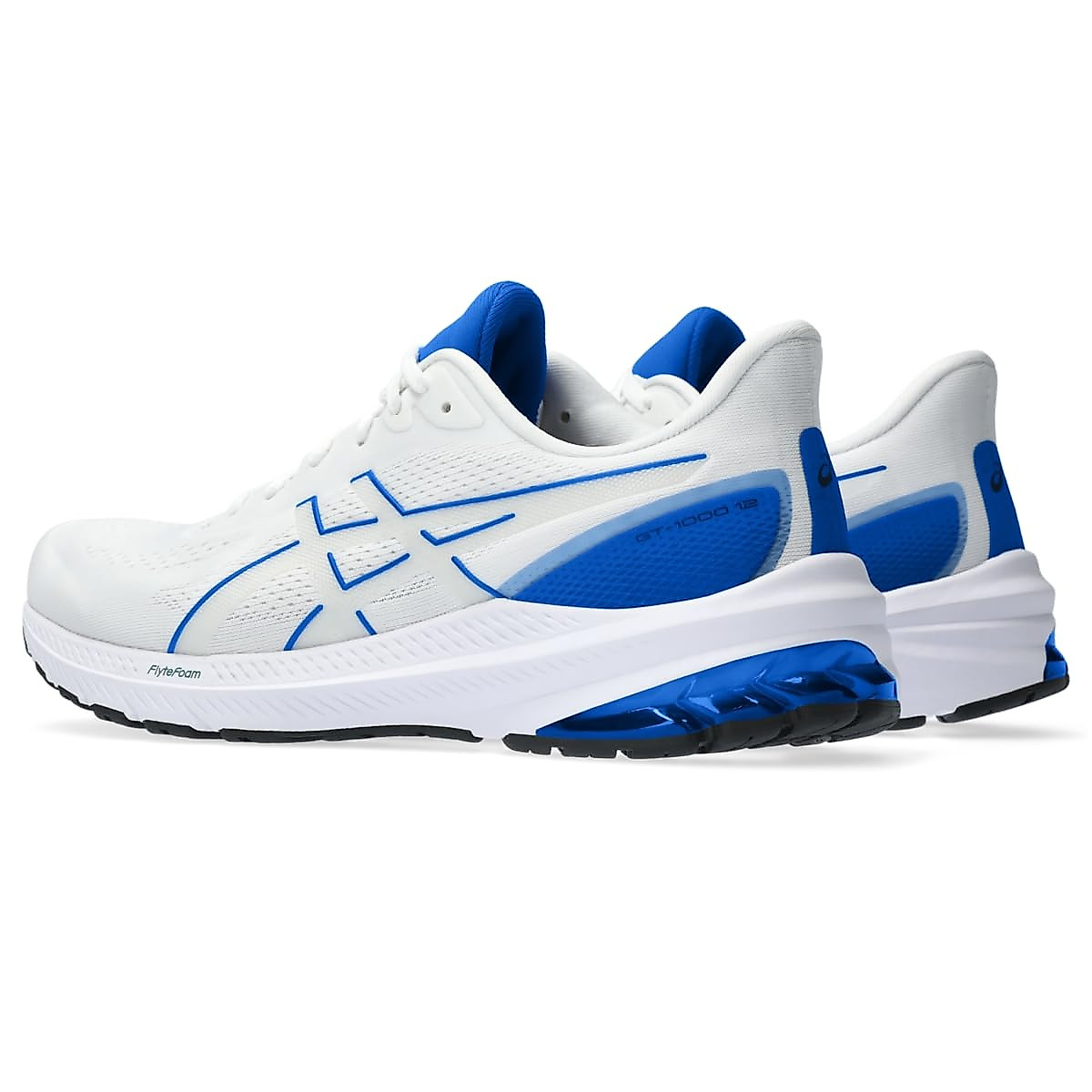 ASICS Men's GT-1000 12 Running Shoes, 11, WHITE/ILLUSION BLUE