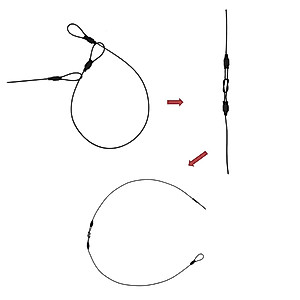 SIOTI Steel Tether Lanyard, Wirerope, 5PCs Pack, 24in Compatible for Hero 1~10, Action Camera and Other Applicable Equipment (24in)