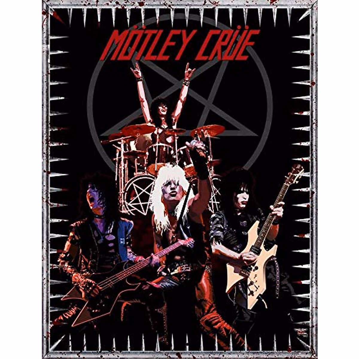 Get Motivation Motley Crue, an American Rock Band, Nikki Sixx, Tommy Lee, Vince Neil, Mick Mars 12 x 18 inch Poster