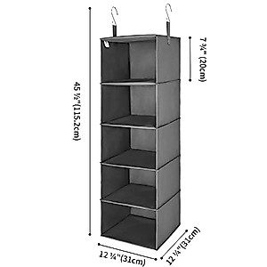 GRANNY SAYS Bundle of 1-Pack Over The Door Closet Organizer & 1-Pack Hanging Closet Organizer