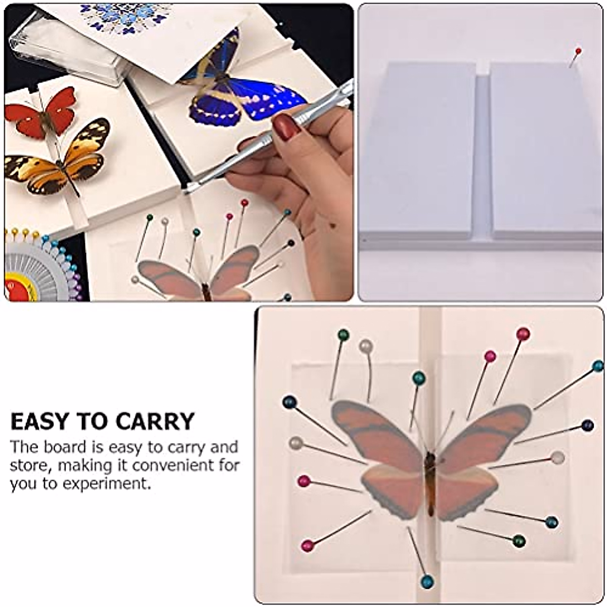 iplusmile Insect Display Box, Bug Display Board Insect Pinning Board Butterfly Mounting Spreading Board Specimen Spreading Board for Science Education