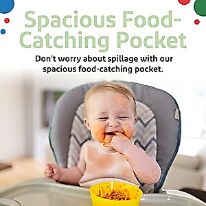 Lull Kids Silicone Bibs for Babies - Easy Clean Silicone Bibs With Food Catcher - Baby Eating Supplies, Waterproof Bibs - Silicone Baby Bibs For Girls, Baby Bibs For Boys, Toddler Bibs (Pink/Cream)