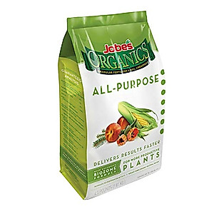 Jobe’s Organics 09526 Organic All Purpose Granular Fertilizer 4-4-4, 4 lb (Тwo Рack)
