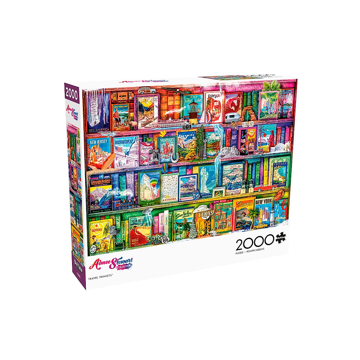 Buffalo Games - Aimee Stewart - Travel Trinkets - 2000 Piece Jigsaw Puzzle