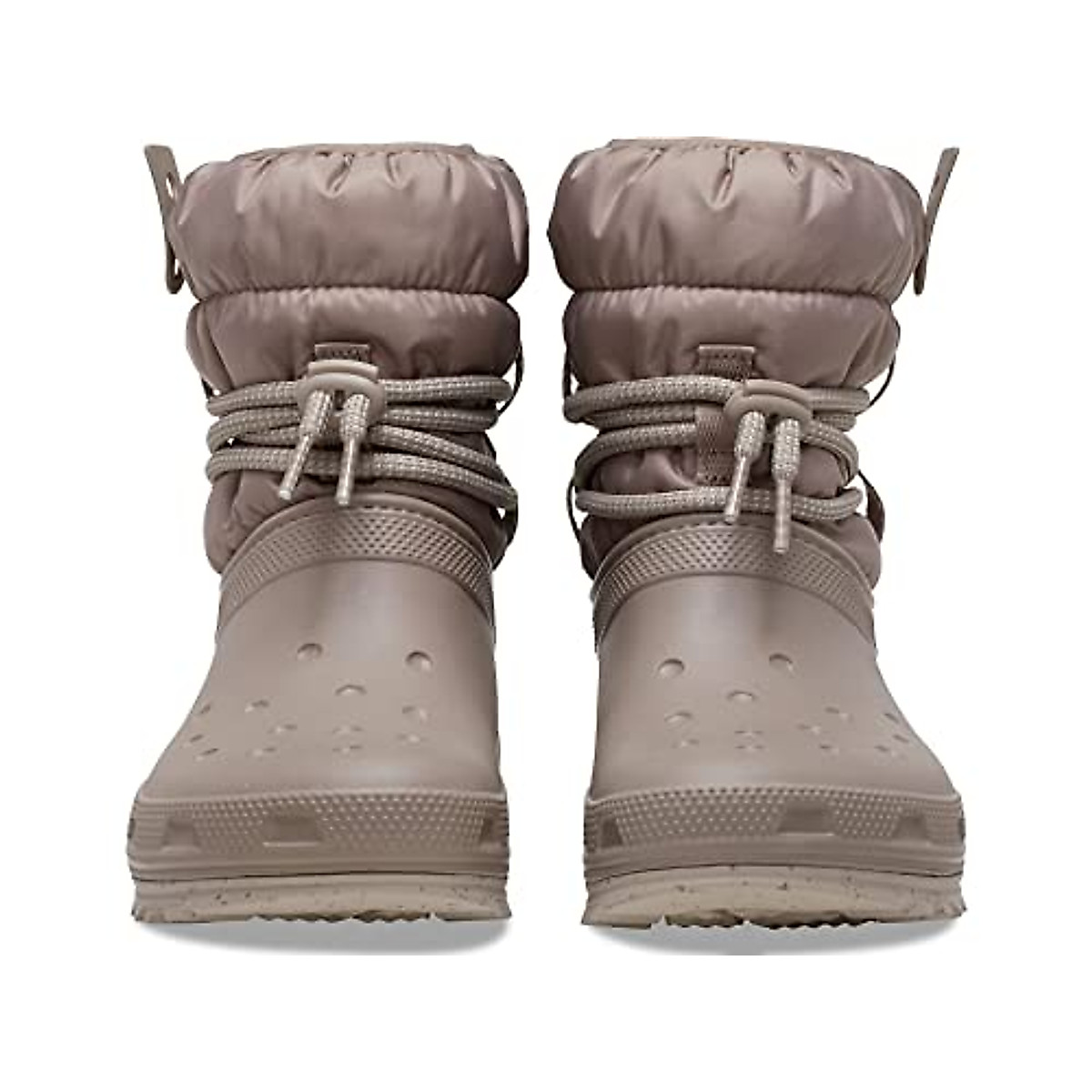 Crocs Women's Classic Neo Puff Luxe Winter Boots Snow, Mushroom, Numeric_10