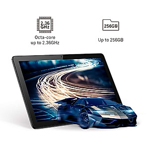 Huawei Mediapad T5 Tablet - 10.1" WiFi + 4G LTE - 3 GB RAM - 32 GB SSD - Android 8.0 Oreo - Black - microSD Supported GSM Unlocked (Renewed)