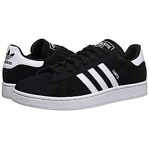 adidas Originals Men's Campus Fashion Sneaker,Black/White/Black,4.5 M US