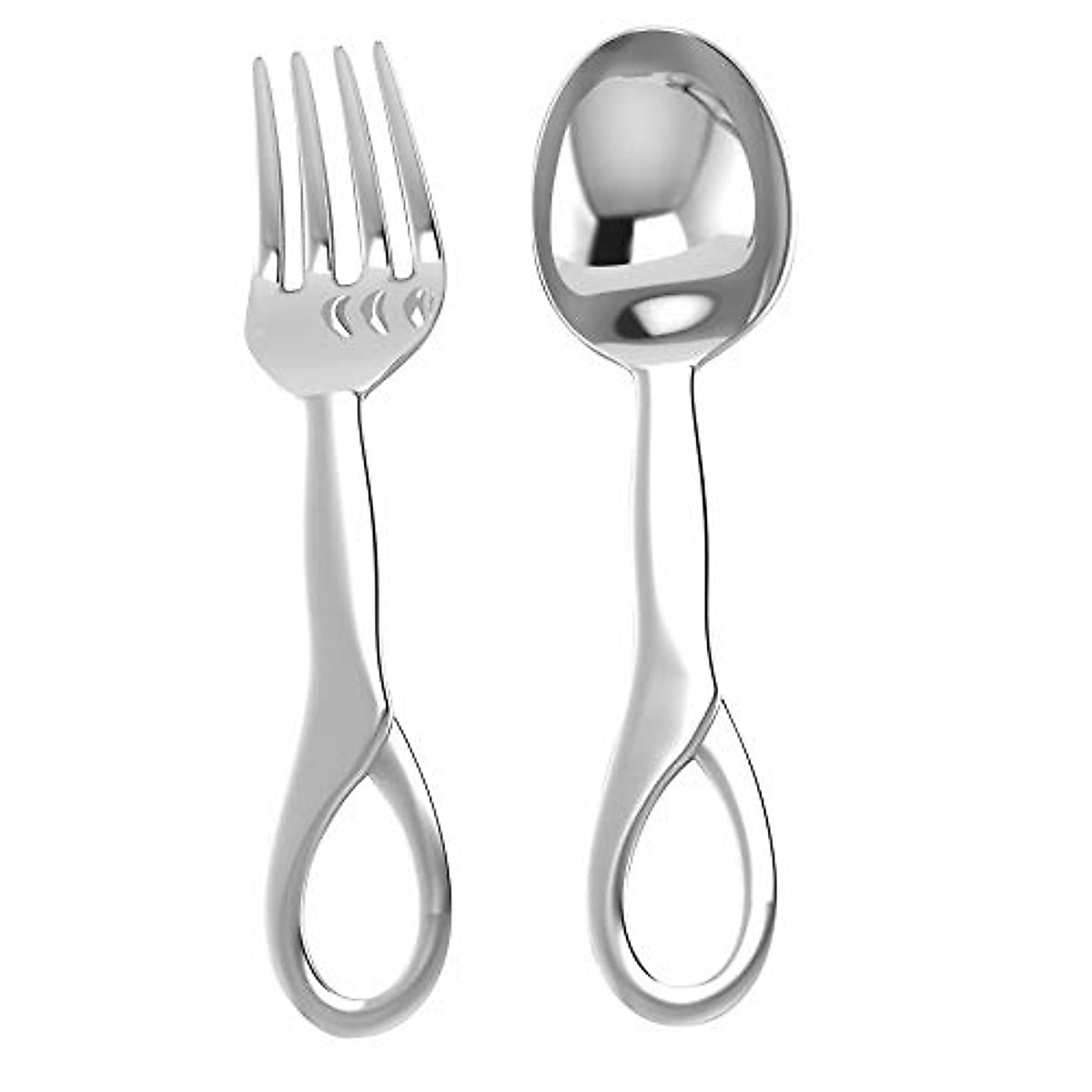 Miza Sterling Sophie Silver Baby Spoon & Fork Set