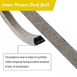 Lawn Mower Deck Belt 5/8" x 91" Fit for Craftsman/Cub Cadet/MTD 954-0467 954-0467A 754-0467 754-0467A, Made with Aramid Cord