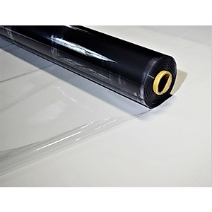 Clear Marine Vinyl 4 Gauge Boat Window Double Clear Polished 54 Inches Wide by 10 Yard Roll