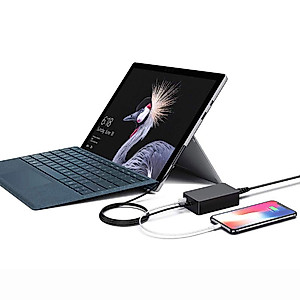 Surface Pro Charger, 65W 15V 4A Power Supply AC Adapter Charger for Microsoft Surface Pro 3/4/5/6/7/8/9/X, Surface Laptop 3/2/1, Surface Book, Surface Go, with 6ft Power Cord