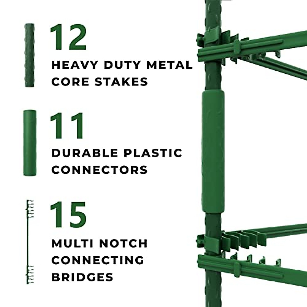 K-Brands Tomato Cage – Premium Tomato Plant Stakes Support Cages Trellis for Garden and Pots (Upto 68 Inches Tall)