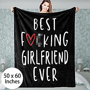 ukebobo Flannel Blanket – Gift for Girlfriend, Personalized Fleece Blanket for Birthday, Anniversary, Holiday, Valentine’s Day – 1 Sheet(fuk 11)