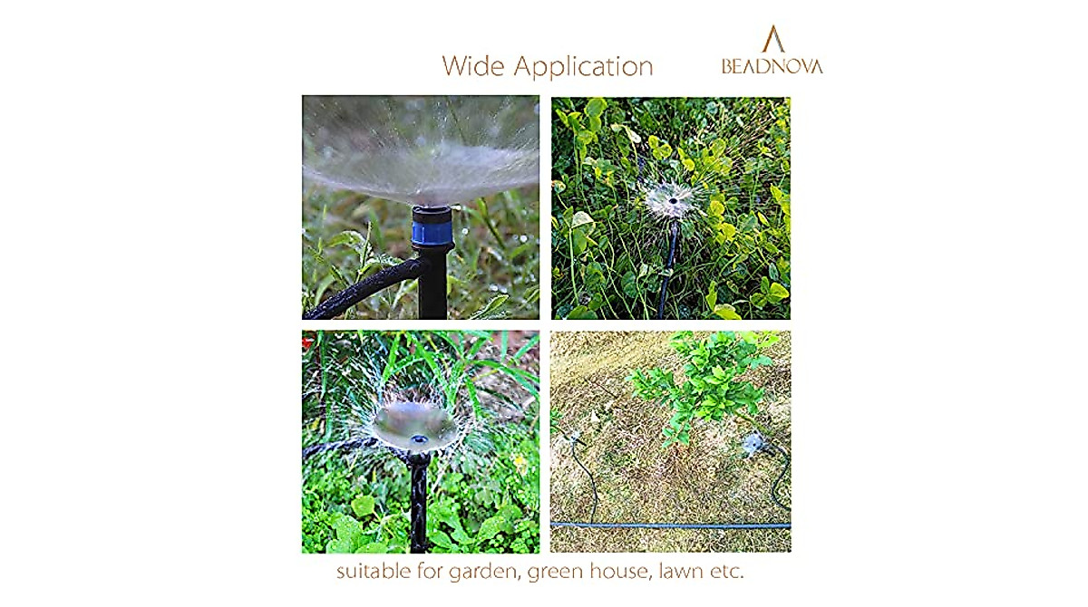 BEADNOVA Drip Irrigation Spray Emitters 50pcs Drip Emitters for 1/4 ...