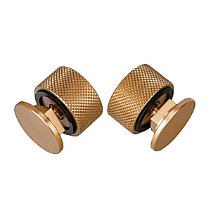 3mirrors Welding Hood (Pipeliner) Helmet Fasteners Gold Headgear Replacement Parts Accessories Screws Flip Hood Aluminum - Anodized w/Silicone Washer 1 Pair