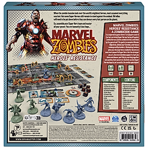 Spin Master Games, Marvel Zombies: Heroes’ Resistance, A Zombicide Game, Collectible Marvel Figurines, for Fans of Marvel Rivals & Action Movie Toys, 1-4 Players, for Adults & Teens Ages 14 & Up