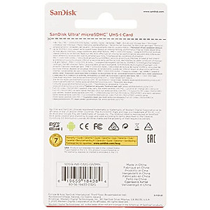 SanDisk Ultra microSDHC 32GB 100MB/s Class 10 UHS-I